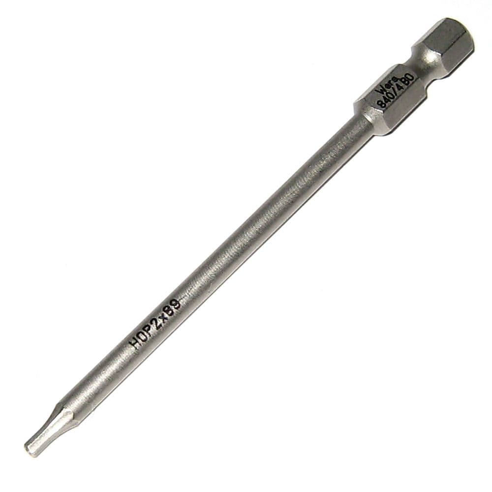 Wera 2mm Hex-Plus BO 89mm Screwdriver Security Bit KK 840/4 Z Kraftform ...