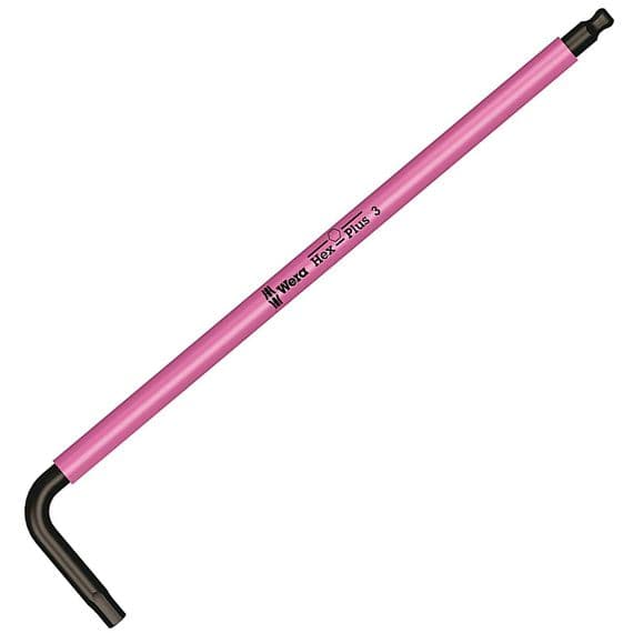 Wera 3mm Hex-Plus Allen Key BlackLaser L-Key Metric Colour Coded Ball End