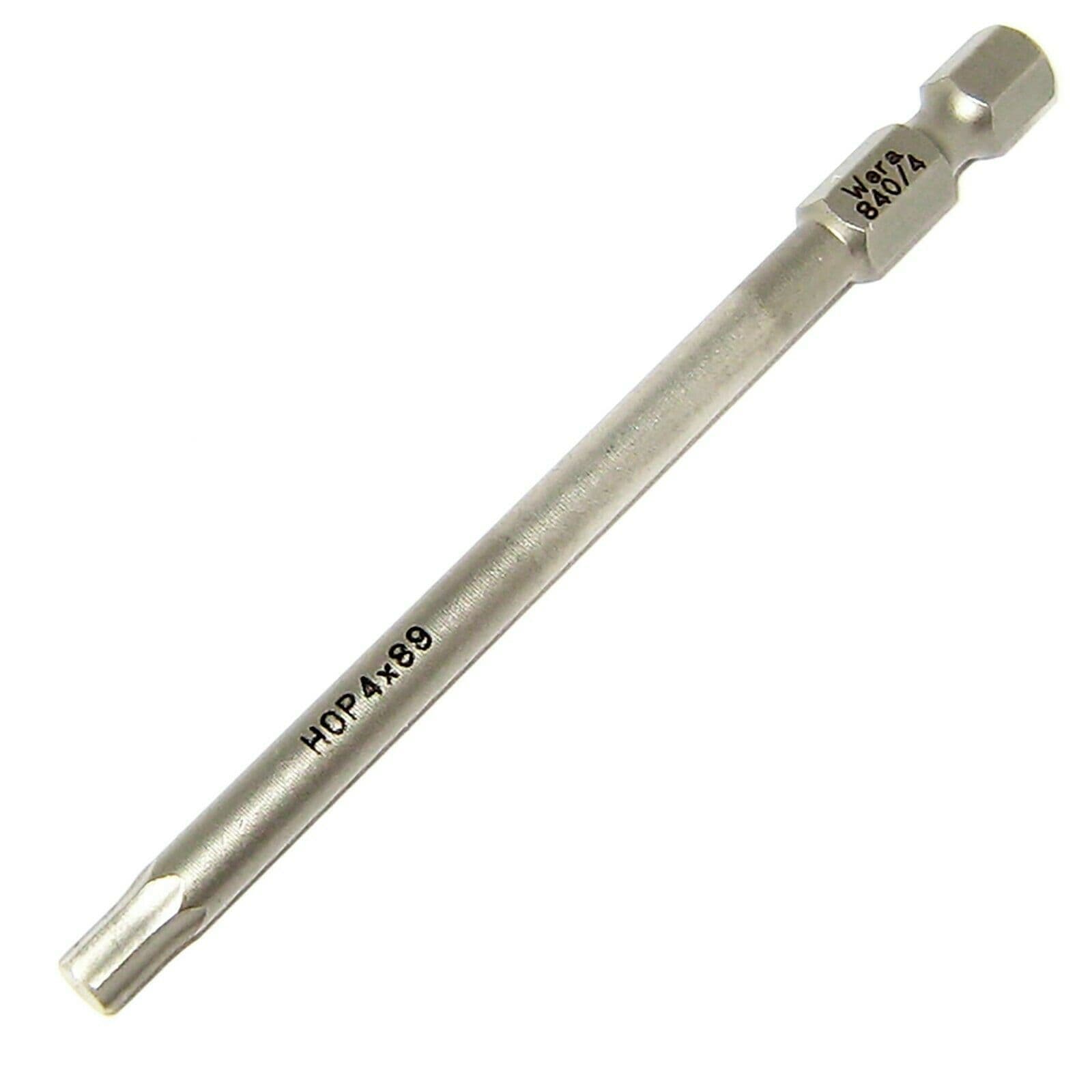Wera 4mm Hex-Plus 89mm Screwdriver Bit KK 840/4 Z Kraftform Kompakt HOP4