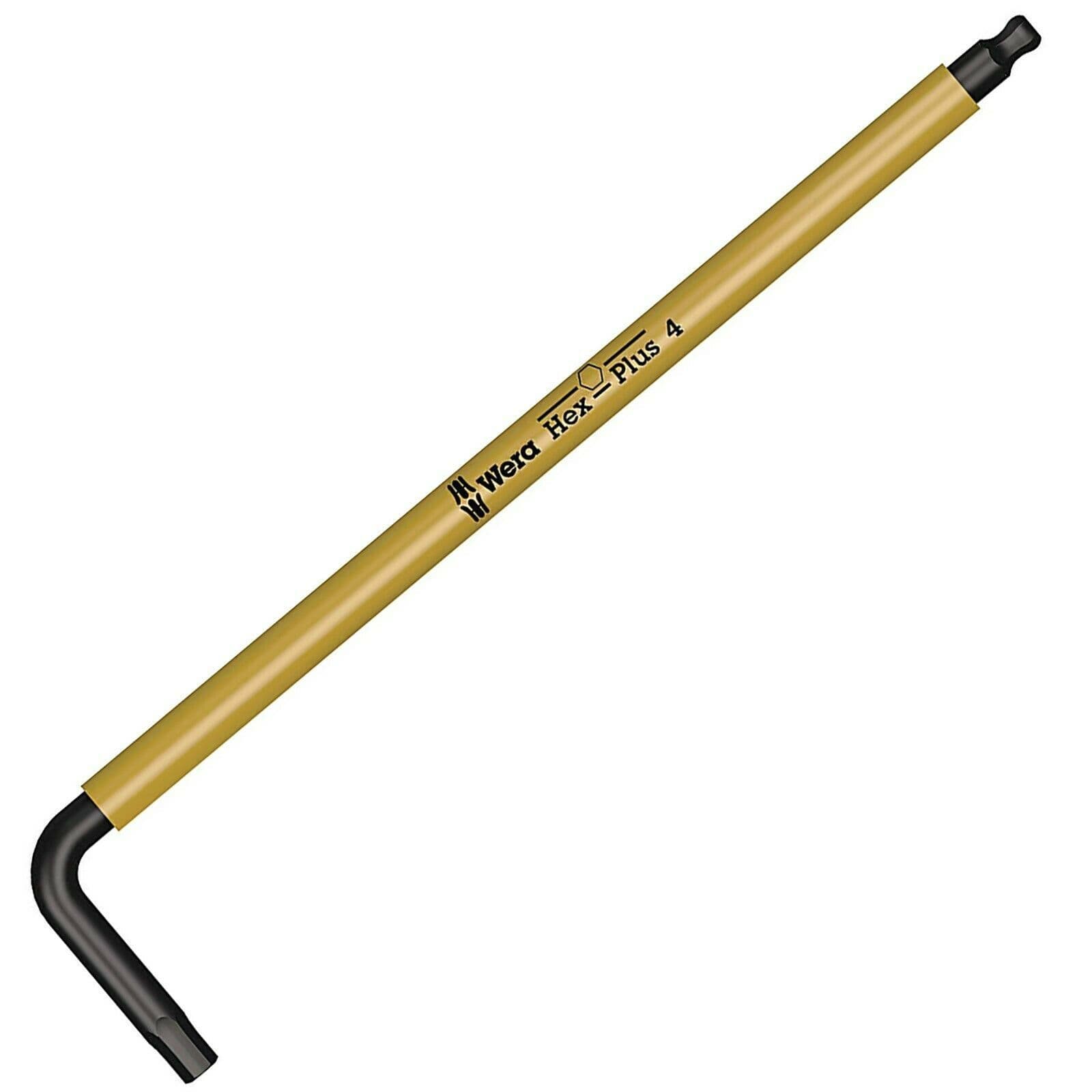Wera 4mm Hex Plus Allen Key BlackLaser L Key Metric Colour Coded Ball End