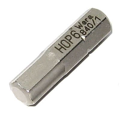 Wera 3mm 25mm Hex-Plus Screwdriver Bit KK 840/1 Z Kraftform Kompakt HOP3