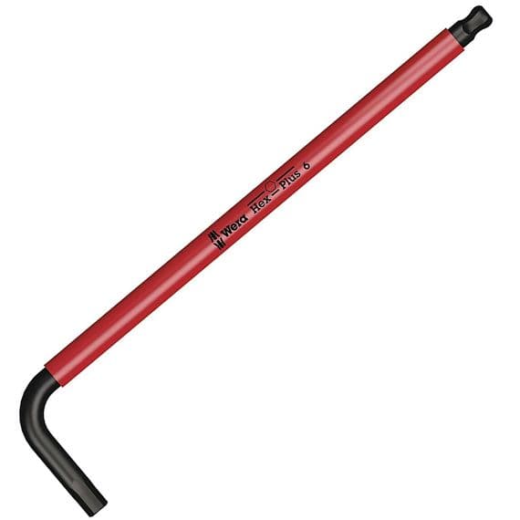 Wera 6mm Hex-Plus Allen Key BlackLaser L-Key Metric Colour Coded Ball End