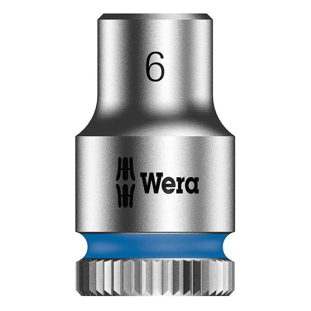 Wera 6mm Socket 1/4 inch Drive Zyklop 8790 HMA 6 Point Metric 003505