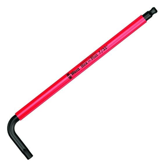 Wera 7/32 inch AF Imperial Hex-Plus Allen Key BlackLaser L-Key Colour ...