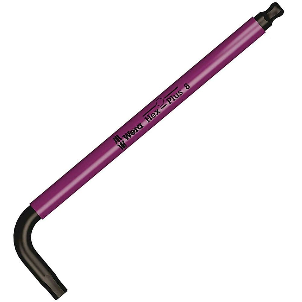 Wera 8mm Hex-Plus Allen Key BlackLaser L-Key Metric Colour Coded Ball End