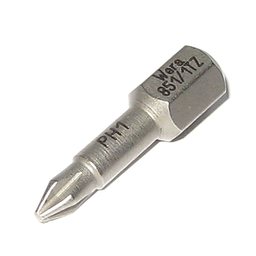 Wera PH1 25mm Phillips Screwdriver Bit PH 1 KK 851/1 TZ Kraftform Kompakt