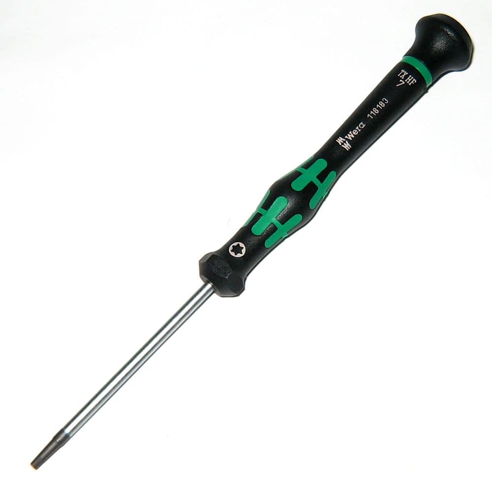 Wera TX 7 x 60mm Micro Precision TORX HF Screwdriver 2067 Kraftform Holding Function TX7 T7