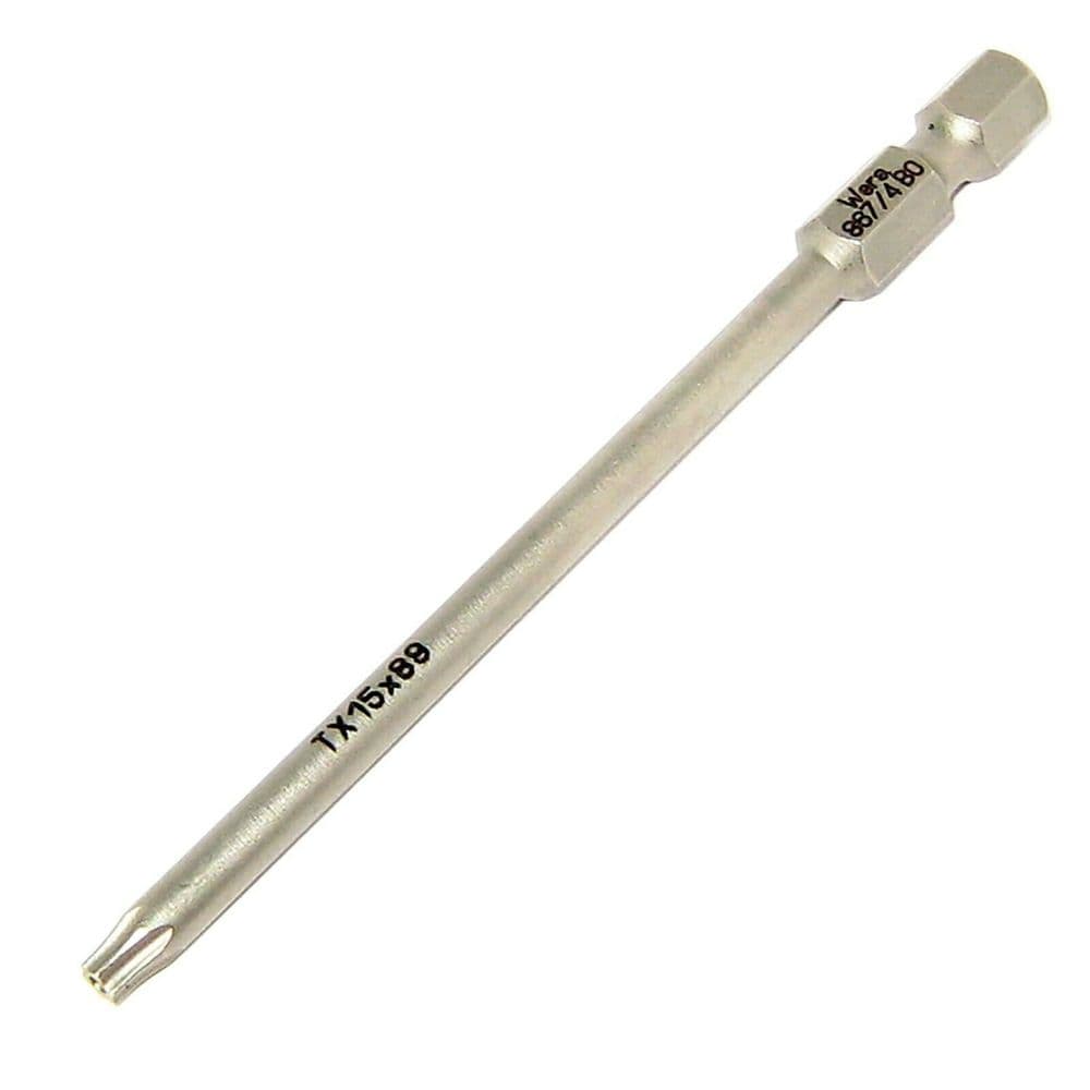 Wera TX15 TORX BO 89mm Screwdriver Security Bit 867/4 Z Kraftform ...