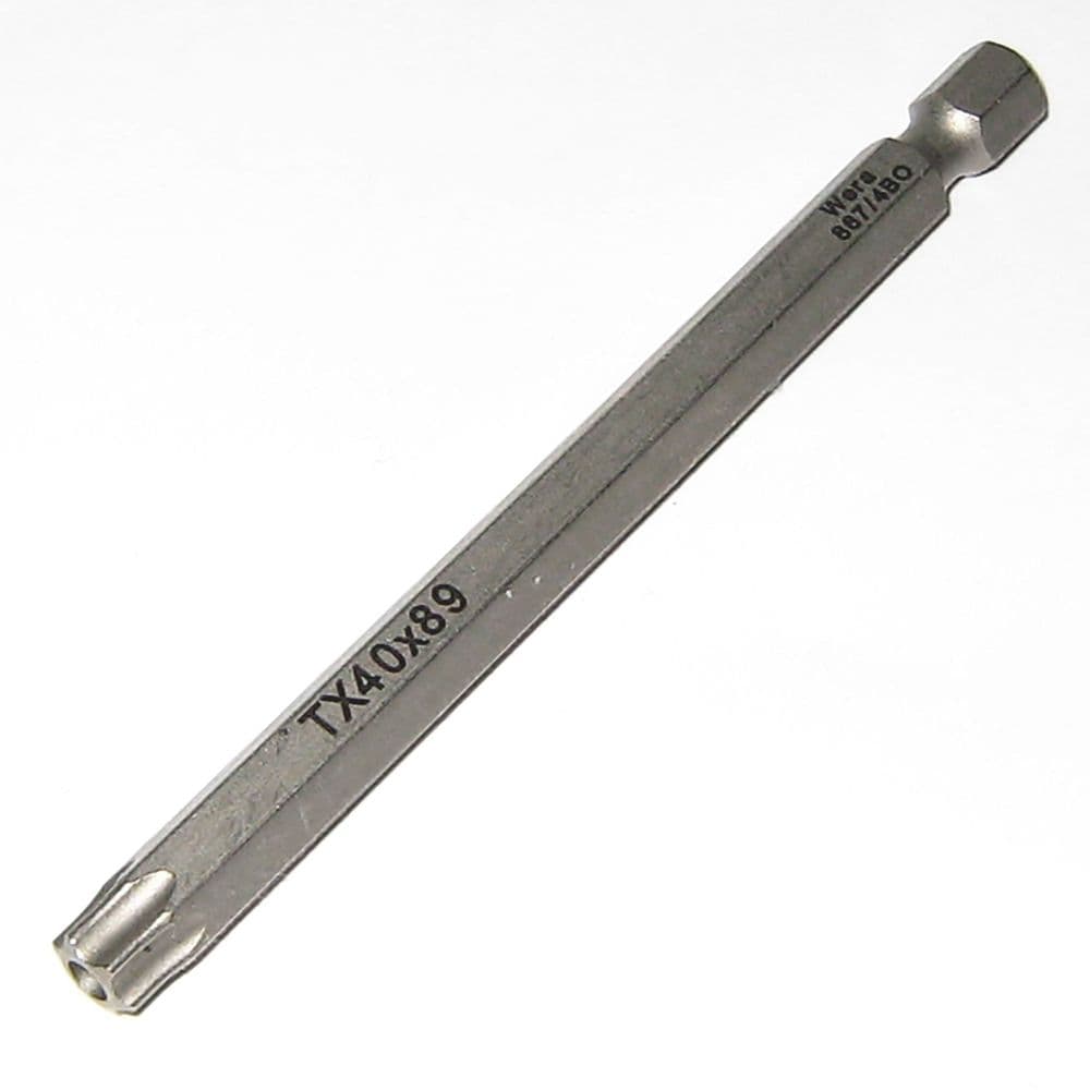 Wera TX40 TORX BO 89mm Screwdriver Security Bit 867/4 Z Kraftform ...