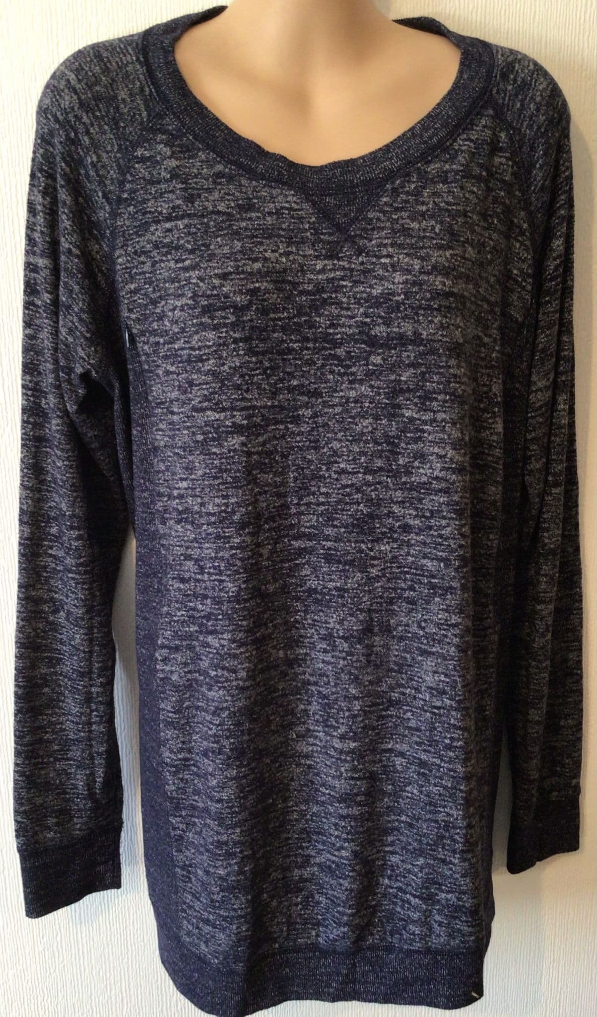 GAP MATERNITY NAVY MARL NURSING ZIP JUMPER SIZE XS 8 10