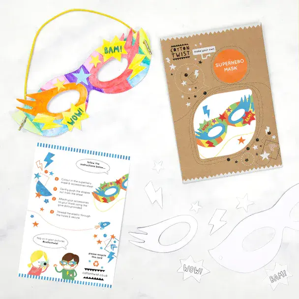 Make Your Own Super Hero Mask - Cotton Twist