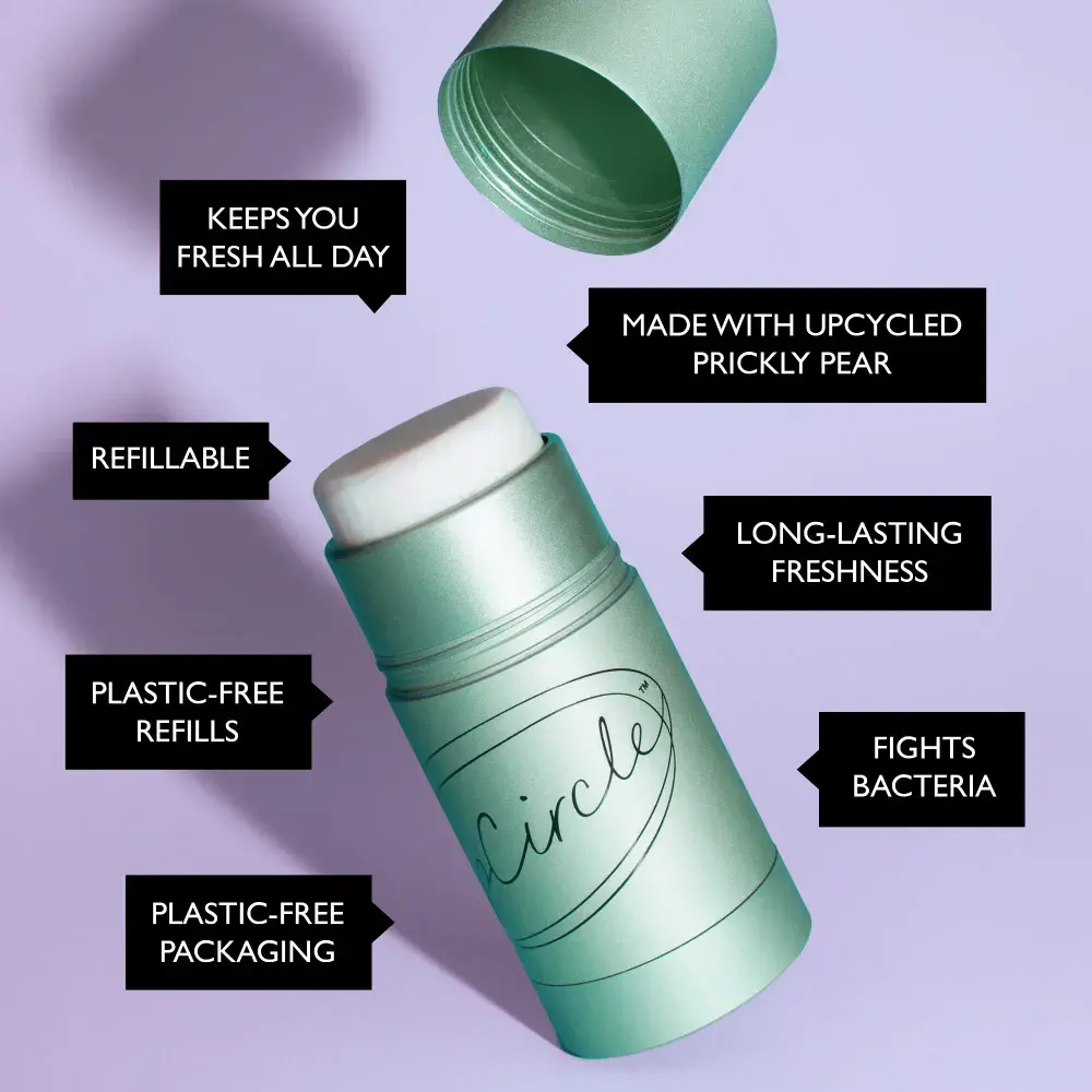 NEW Upcircle Refillable Natural Deodorant - With Prickly Pear Macadamia Oil