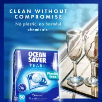 Ocean Saver Pearl 5 in 1 Dishwasher Tablets - 50 Pack