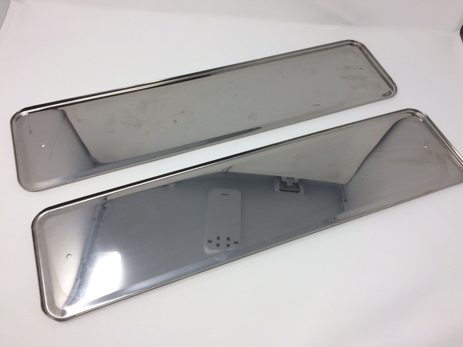 2 x Chrome Number Plate Surround Car Van