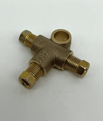 3 Way Brake T Piece 3 Male Nuts Short Union Metric M10 Hydraulic ...