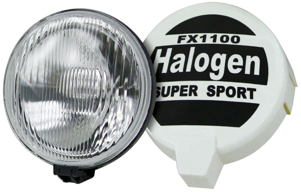 4X4 OFF ROAD SPOTLIGHTS X4 HALOGEN 8 12V H3-55W BULBS COVERS
