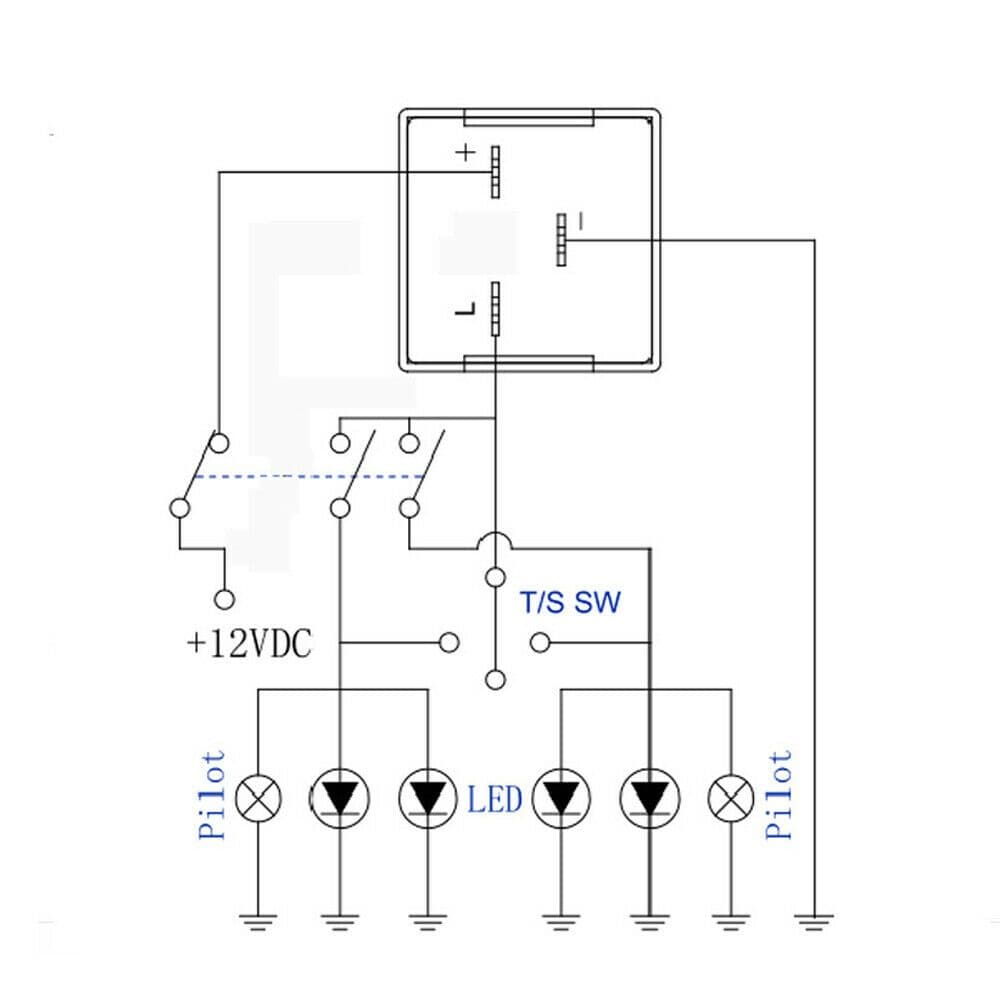 EP28 Relay LED Flasher Turn Signal Lamps Hyper Flash 3-Pinn