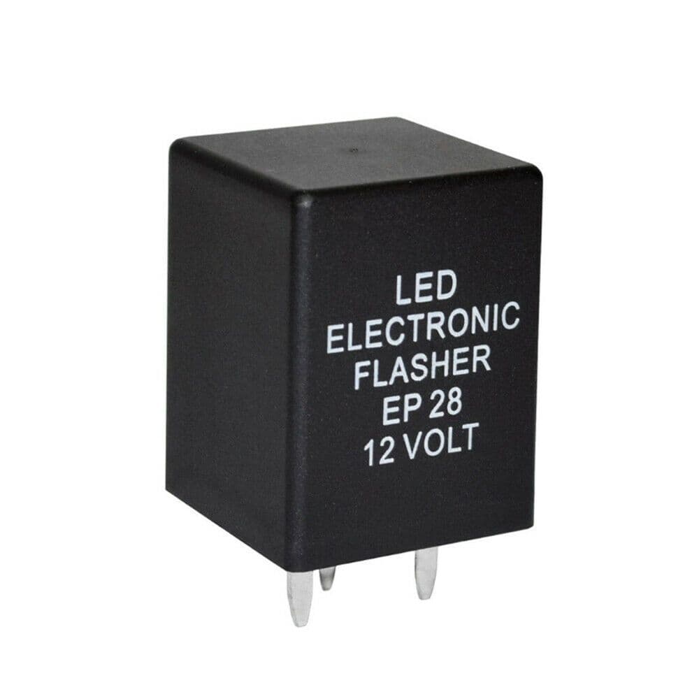 EP28 Relay LED Flasher Turn Signal Lamps Hyper Flash 3-Pinn