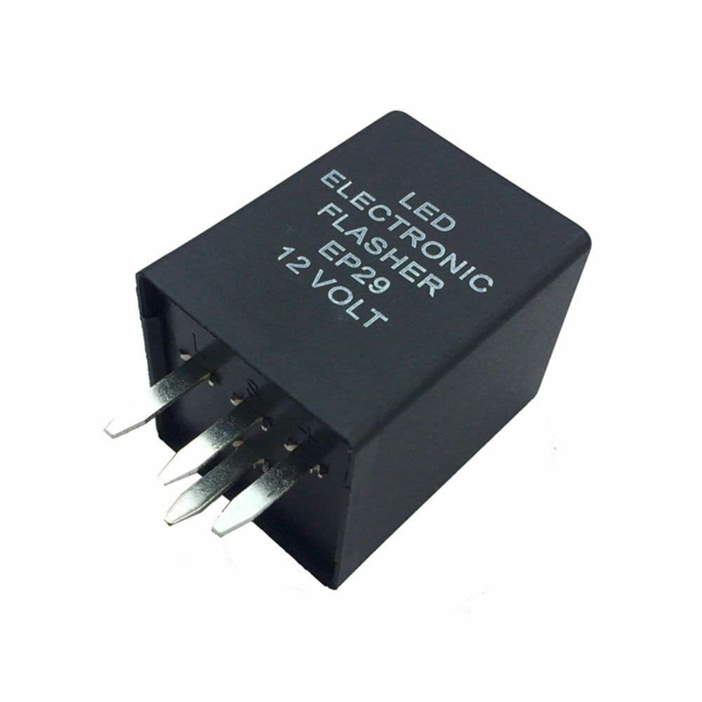 EP29 Relay LED Flasher Turn Signal Lamps Hyper Flash 4-Pin