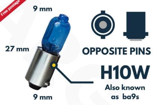 H10w Blue Angel Eye Xenon White Parking Light Ba9s 10w R470 Replacement ...