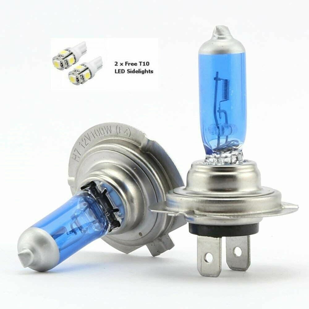 H7 100w Super White Xenon Halogen Headlight 499 Bulbs Halogen 12v Led ...