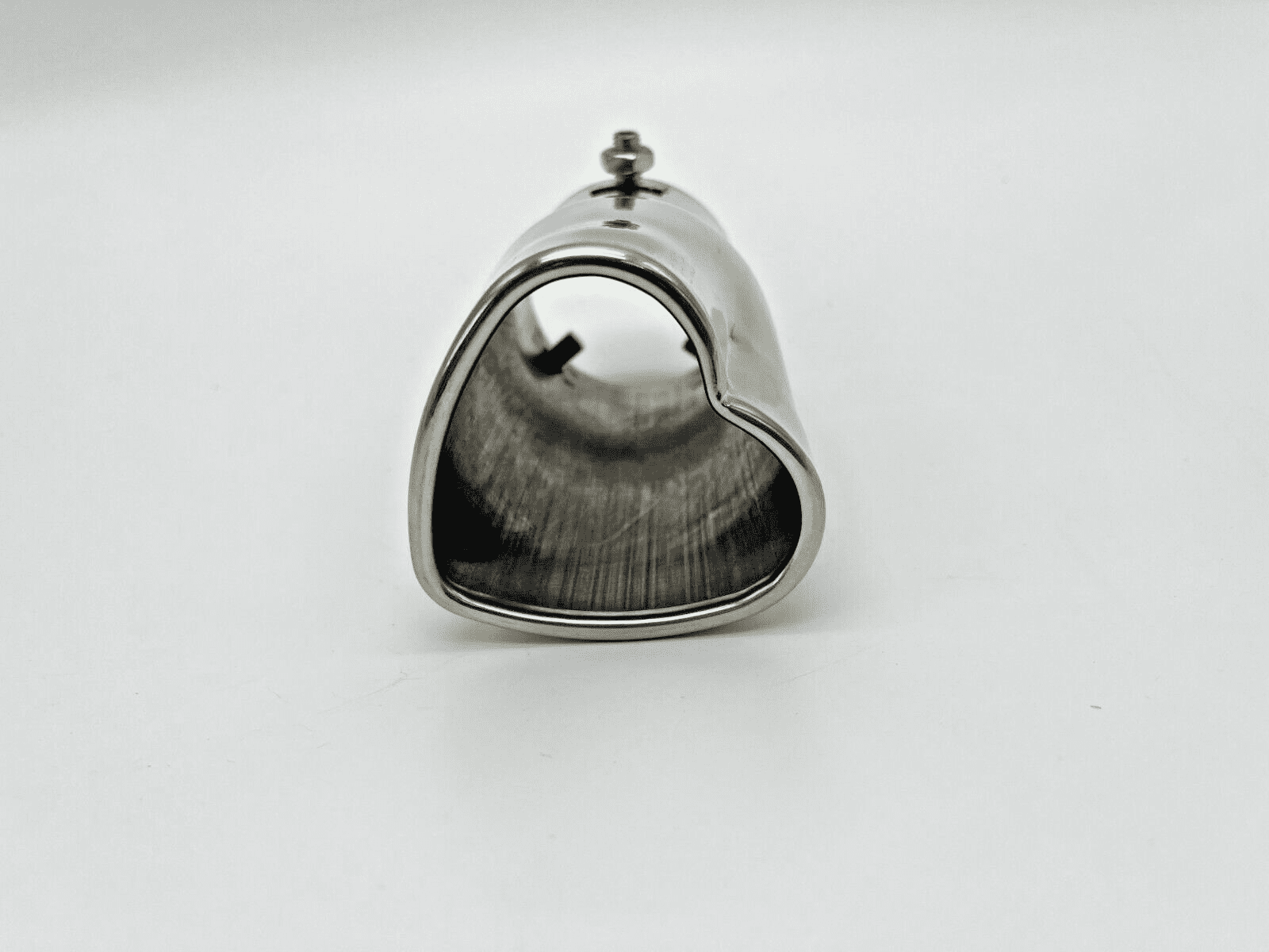 Love Heart Exhaust Tip 80mm Stainless Steel Car Straight Tail Pipe Screw on