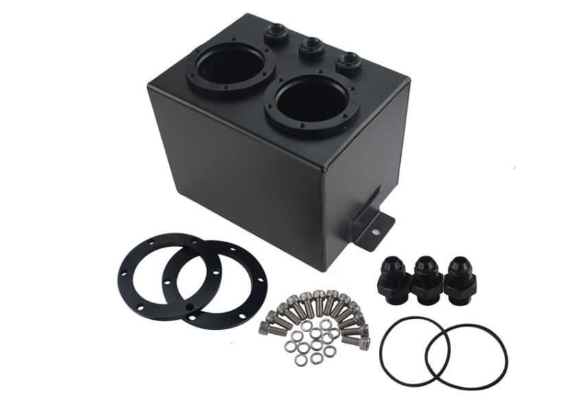 Motorsport Dual black High performance 3L Billet Aluminum Fuel Surge ...