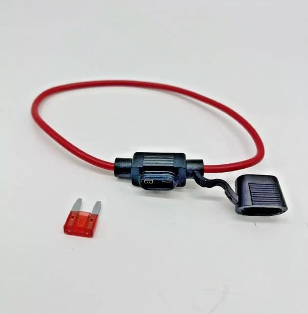 Motorsport In-line 10A Fuse Holder Mini Blade Splash Proof 12V Fuses ...