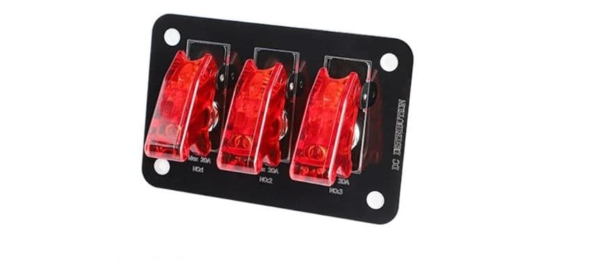 Motorsport Switch Panel 3 Toggle Aircraft Style Switch 12V 24V Racing ...