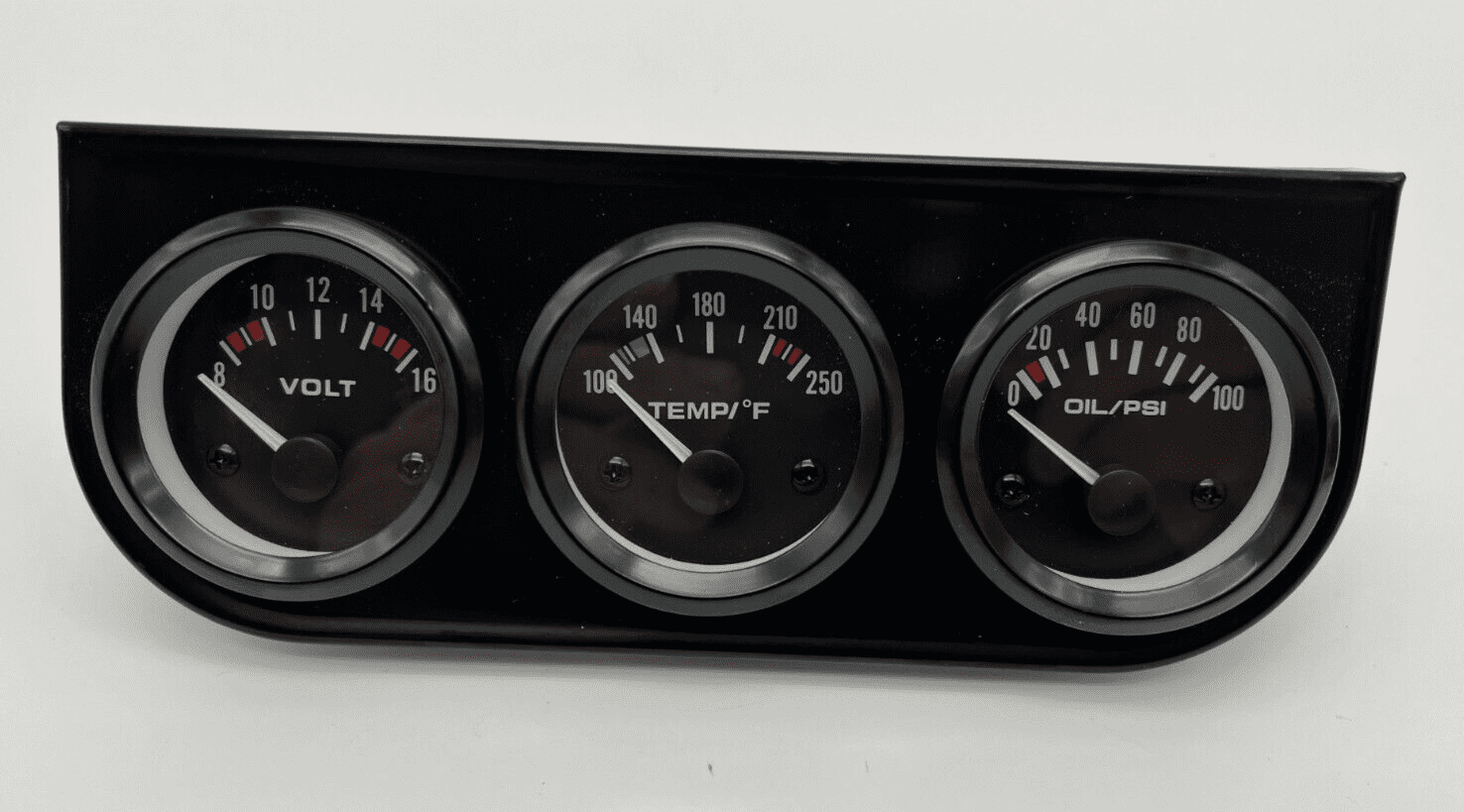 Racing Gauge Kit 52mm Triple kit Volts Gauge - Water Temp Gauge - Oil ...