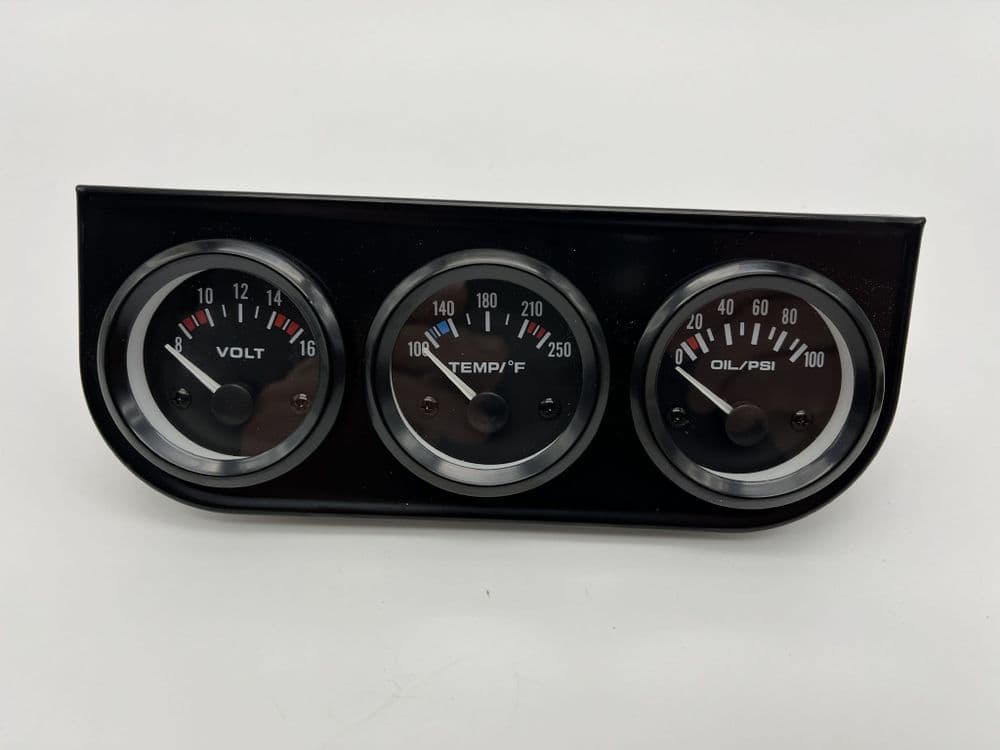 Racing Gauge Kit 52mm Triple kit Volts Gauge - Water Temp Gauge - Oil ...
