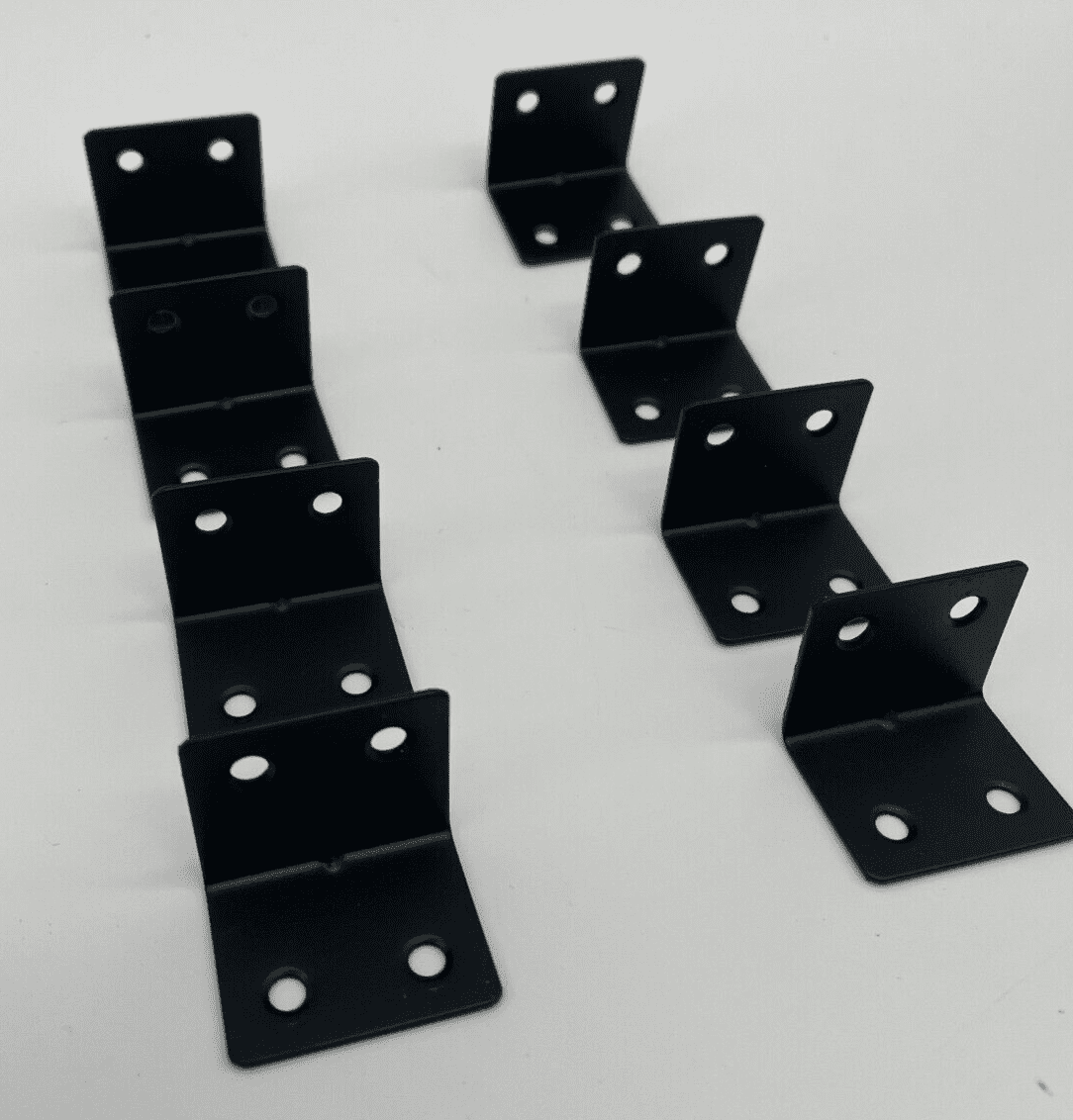 Rally Mudflap Bracket x8 Black Race Rallying Steel Brackets Autocross