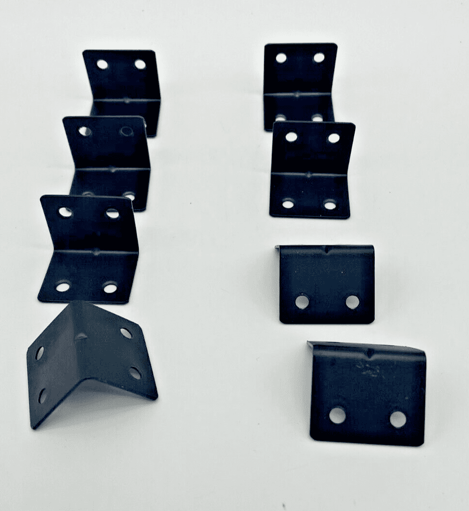 Rally Mudflap Bracket x8 Black Race Rallying Steel Brackets Autocross