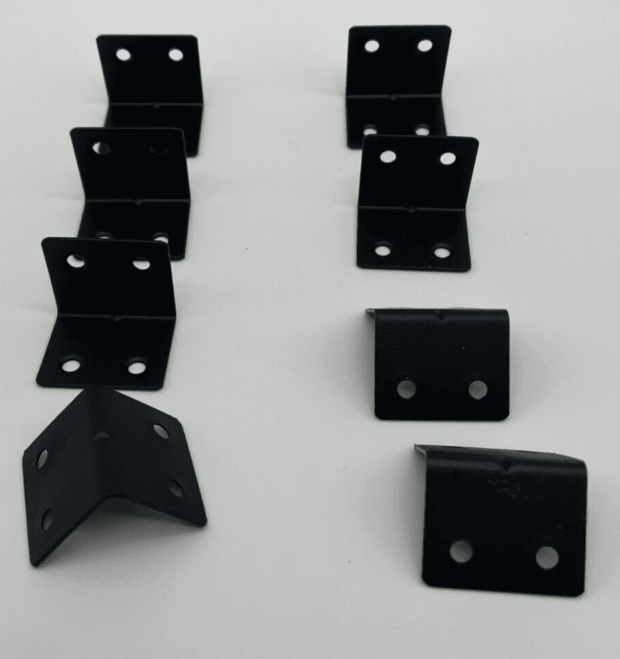 Rally Mudflap Bracket x8 Black Race Rallying Steel Brackets Autocross