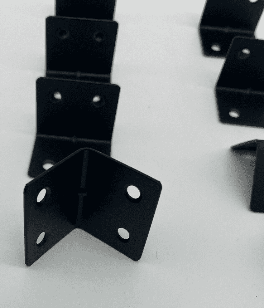 Rally Mudflap Bracket x8 Black Race Rallying Steel Brackets Autocross