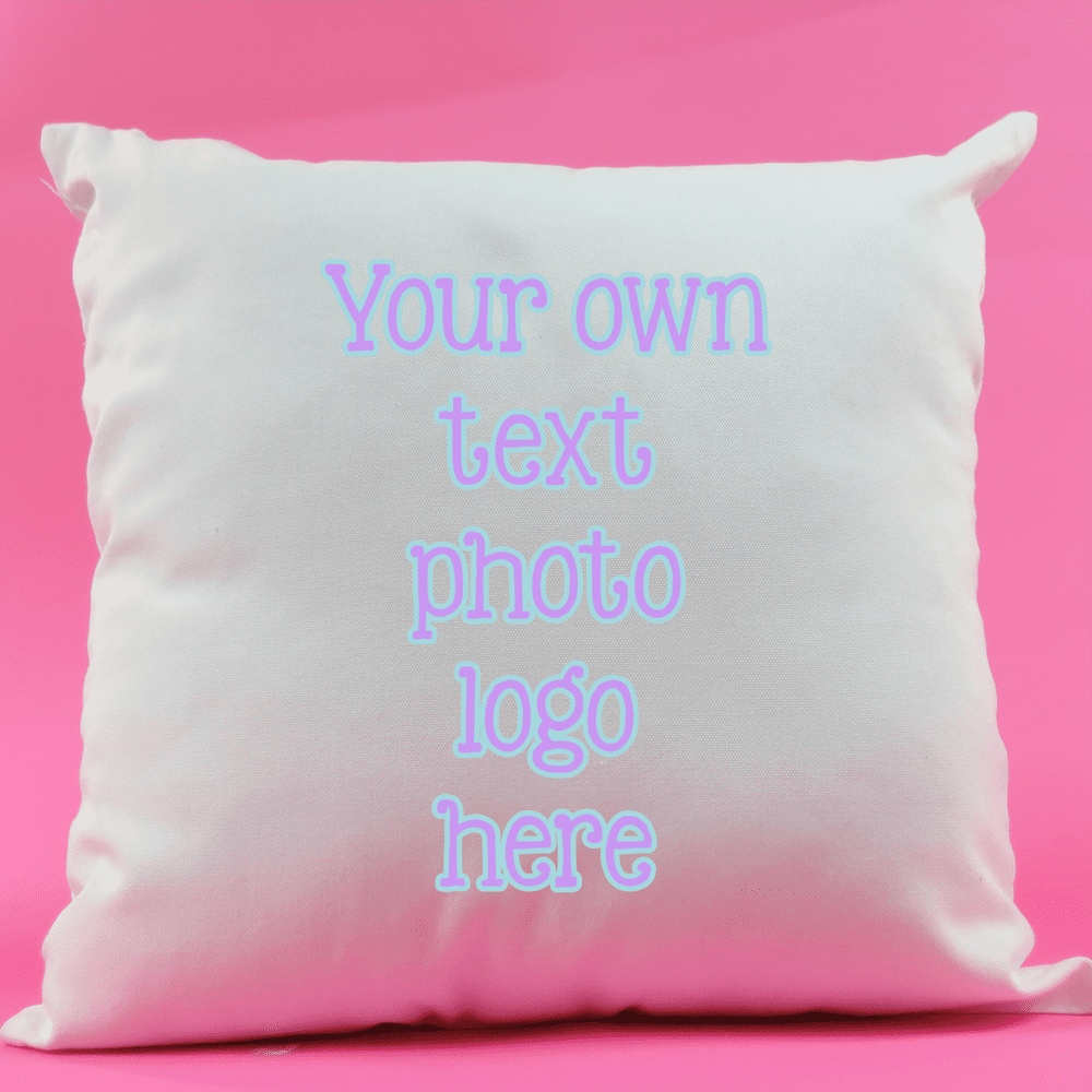 Custom Design Cushion Photo Text Logo