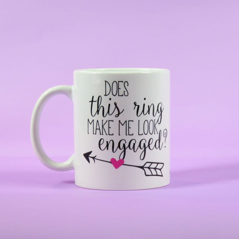Engagement coffee mug congratulations does this ring make me look ...