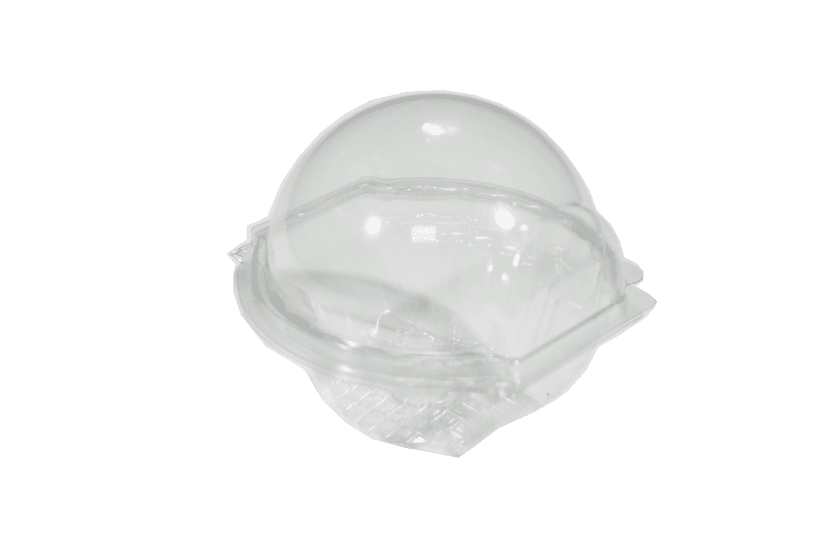 Large Hinged Muffin Pod Clear 100/pack