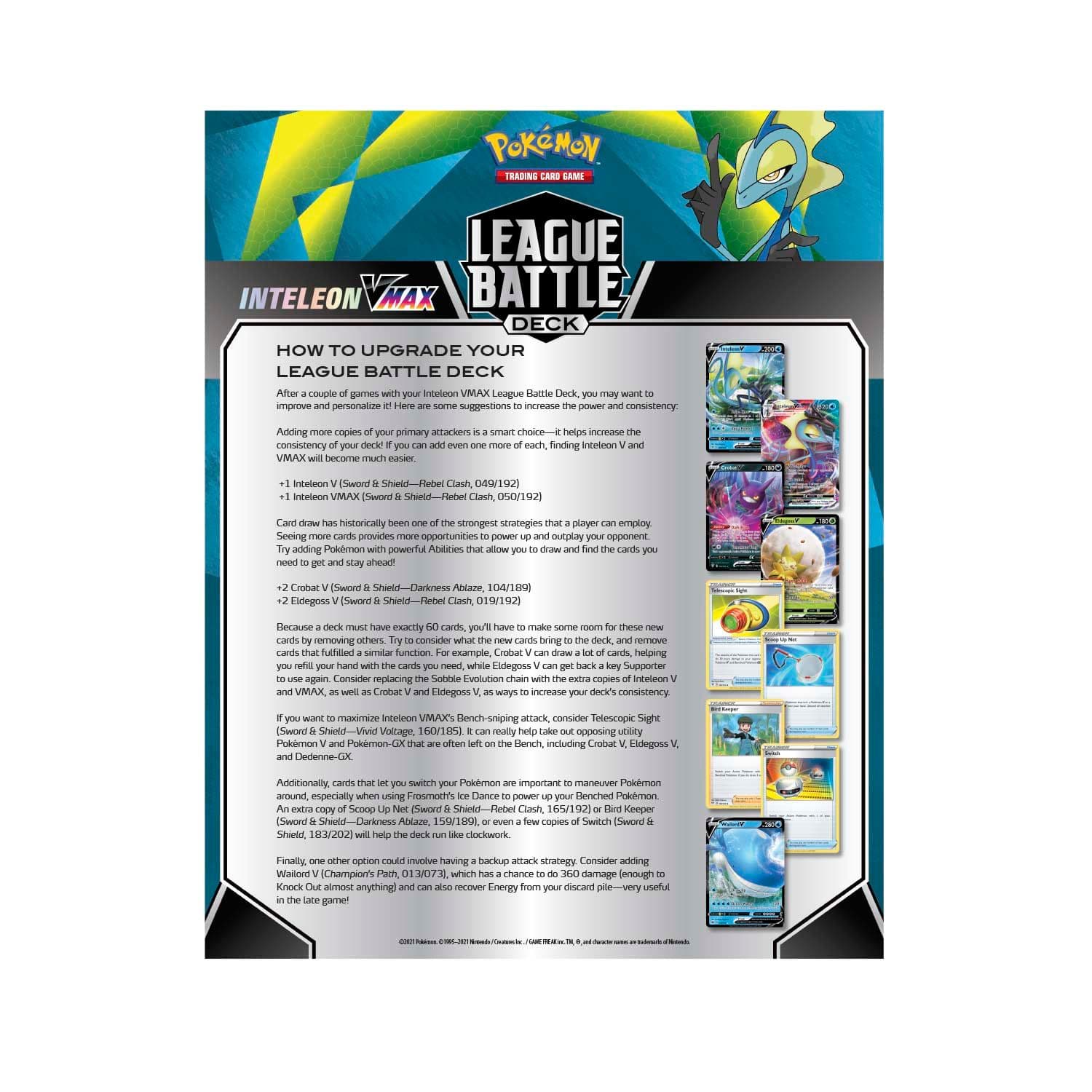 Pokemon Inteleon VMAX League Battle Deck