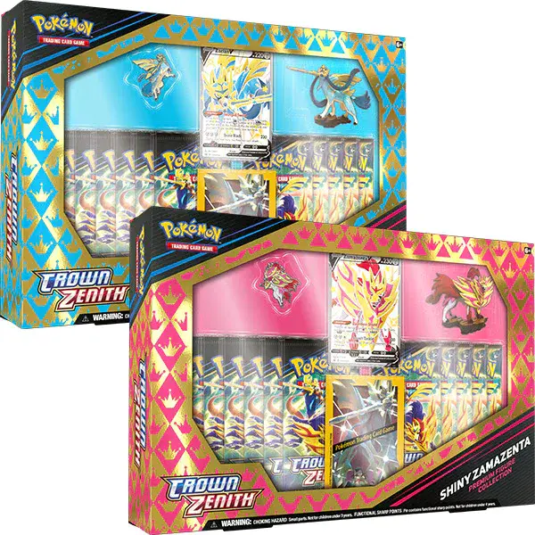 Pokemon TCG Crown Zenith Zacian / Zamazenta Premium Figure Collection