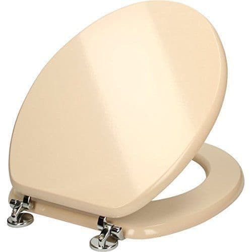 AQUACLOAK High Gloss Cream Toilet Seat