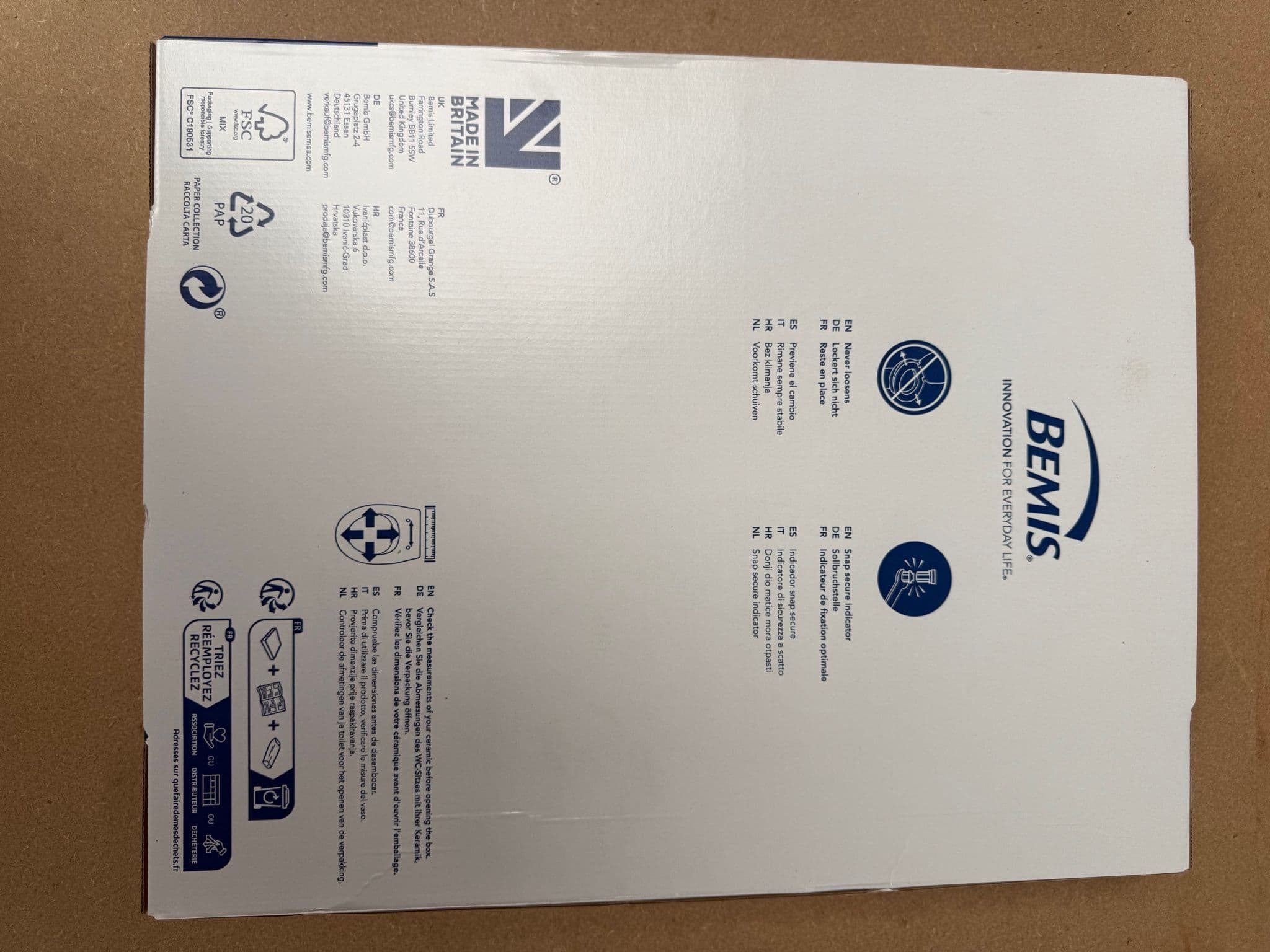 Bemis Buxton Ultra-Fix Toilet Seat White