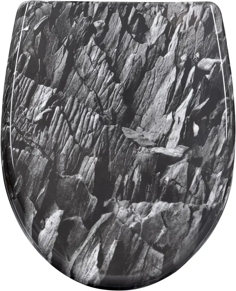 Rock Pattern Soft Close Toilet Seat