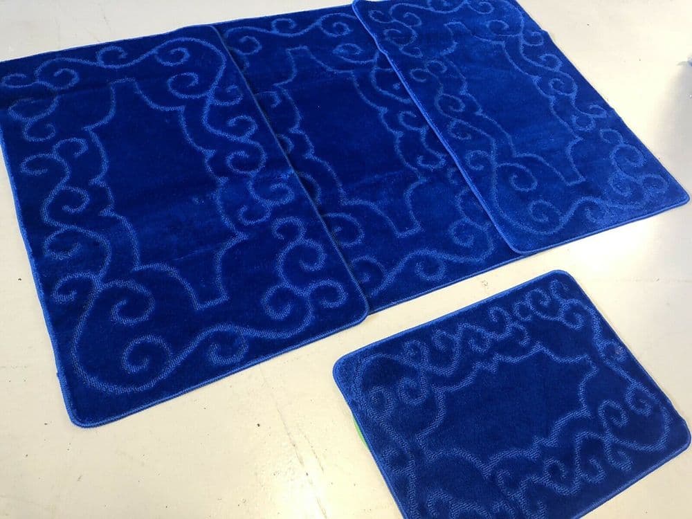 ROMANY GYPSY WASHABLES FULL SET OF MATS/RUGS LARGE SIZE NON SLIP NEW ...