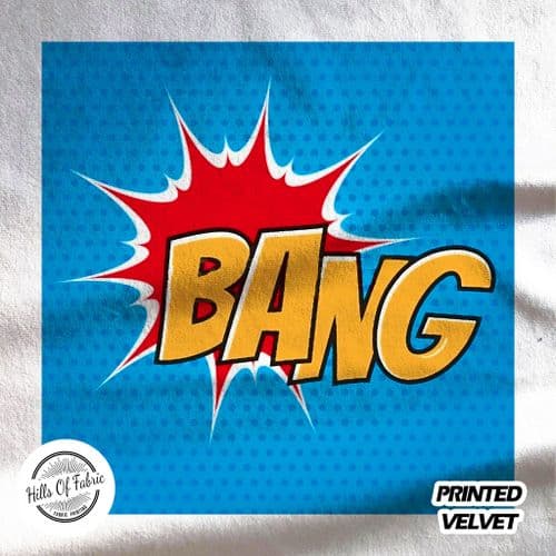 Bang pop art Printed Fabric Panel