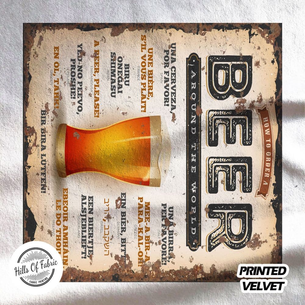 beer around world Fabric Panel