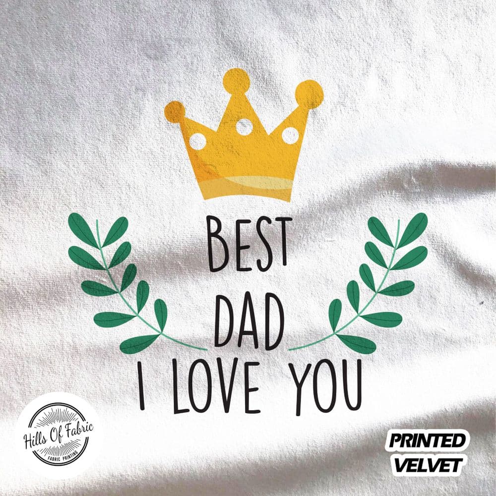 best dad i love you Fabric Panel