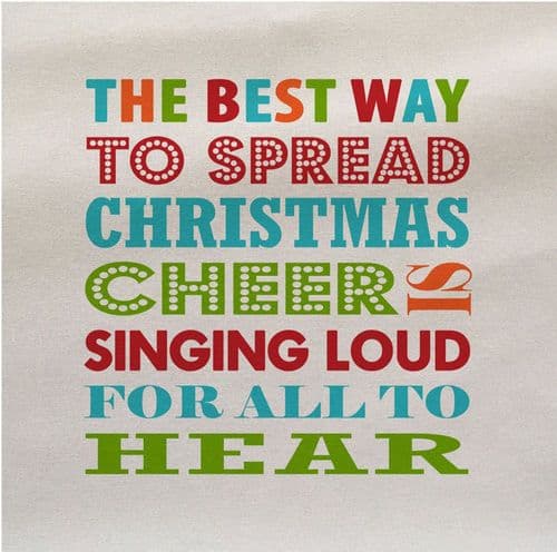 Best Way To Spread Christmas Cheer Fabric Panel