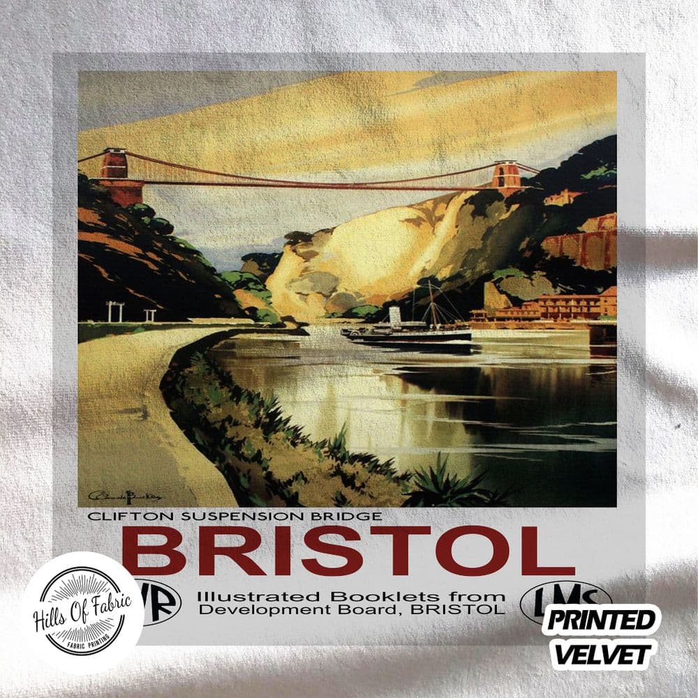 Bristol Bridge Printed Fabric Panel