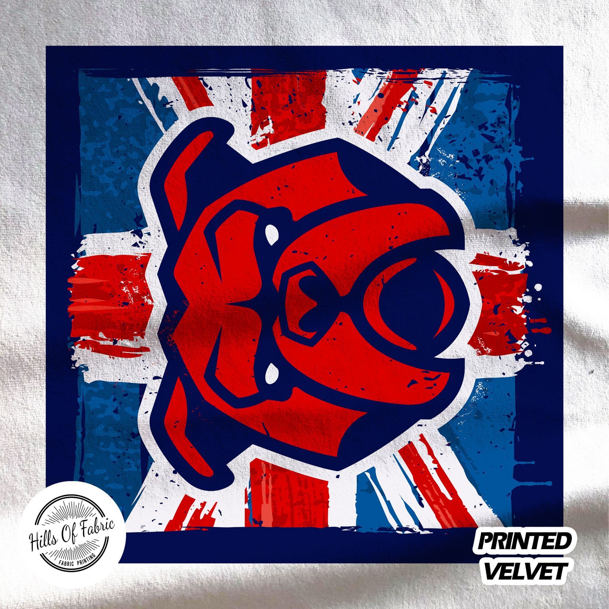 british bulldog Fabric Panel